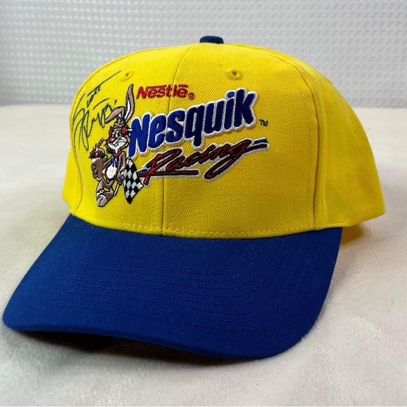 Accessories | Nesquik Racing Nascar Hat Snapback Signed Autographed By ...